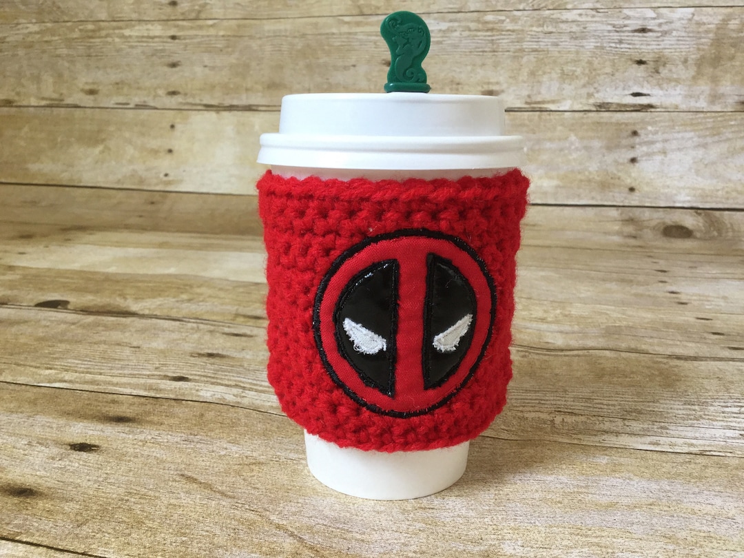 Deadpool Cup Cozy - Geek Gift, Comic Book, Superhero, Marvel, Beer Cozy ...