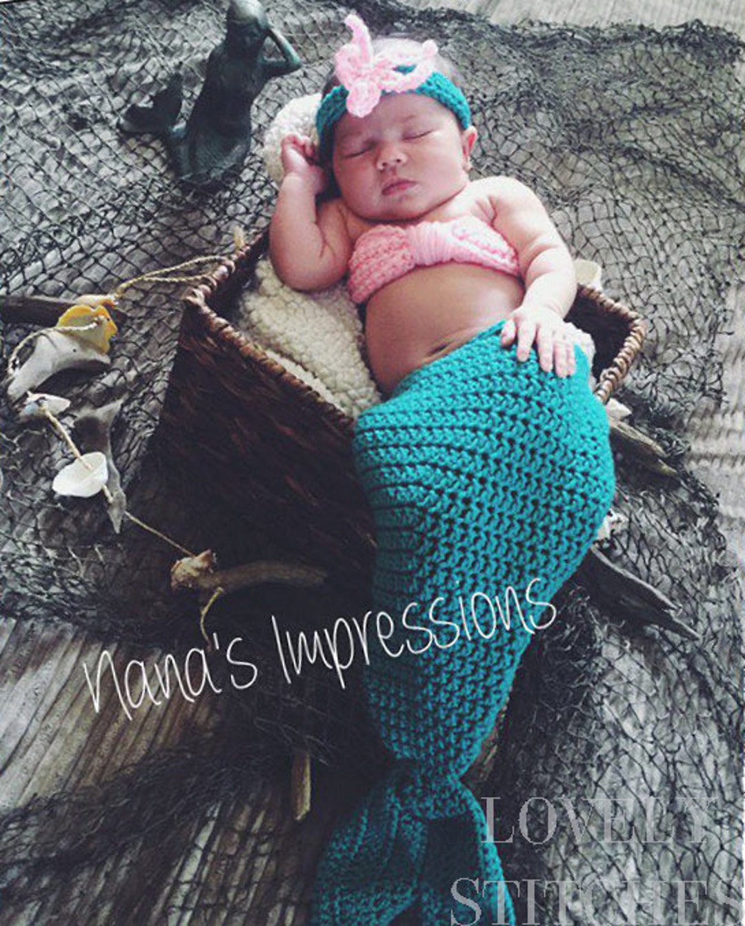 Mermaid Set - Photography, Newborn Photos, Baby's First Halloween ...