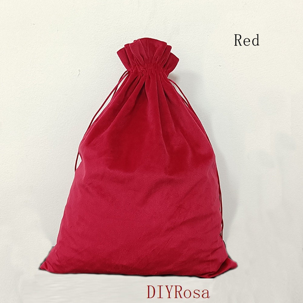 Custom Soft Velvet Drawstring Bags - Jewelry Flannel Pouch Gift Package ...