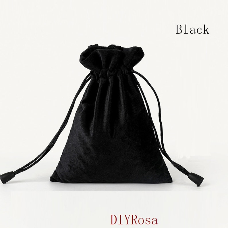 Custom Soft Velvet Drawstring Bags - Jewelry Flannel Pouch Gift Package ...