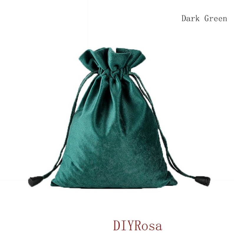 Custom Soft Velvet Drawstring Bags - Jewelry Flannel Pouch Gift Package ...