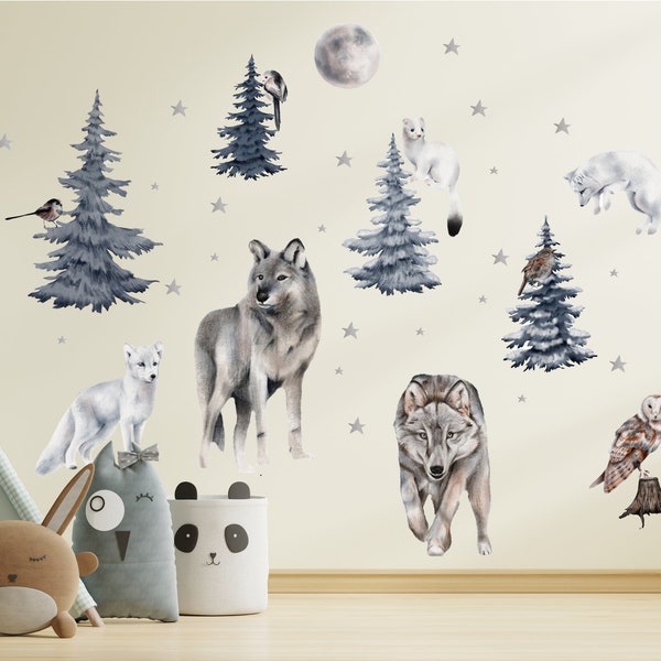 Wolf Wall Decal - Etsy