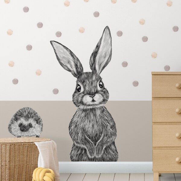Bunny Wall Decal - Etsy