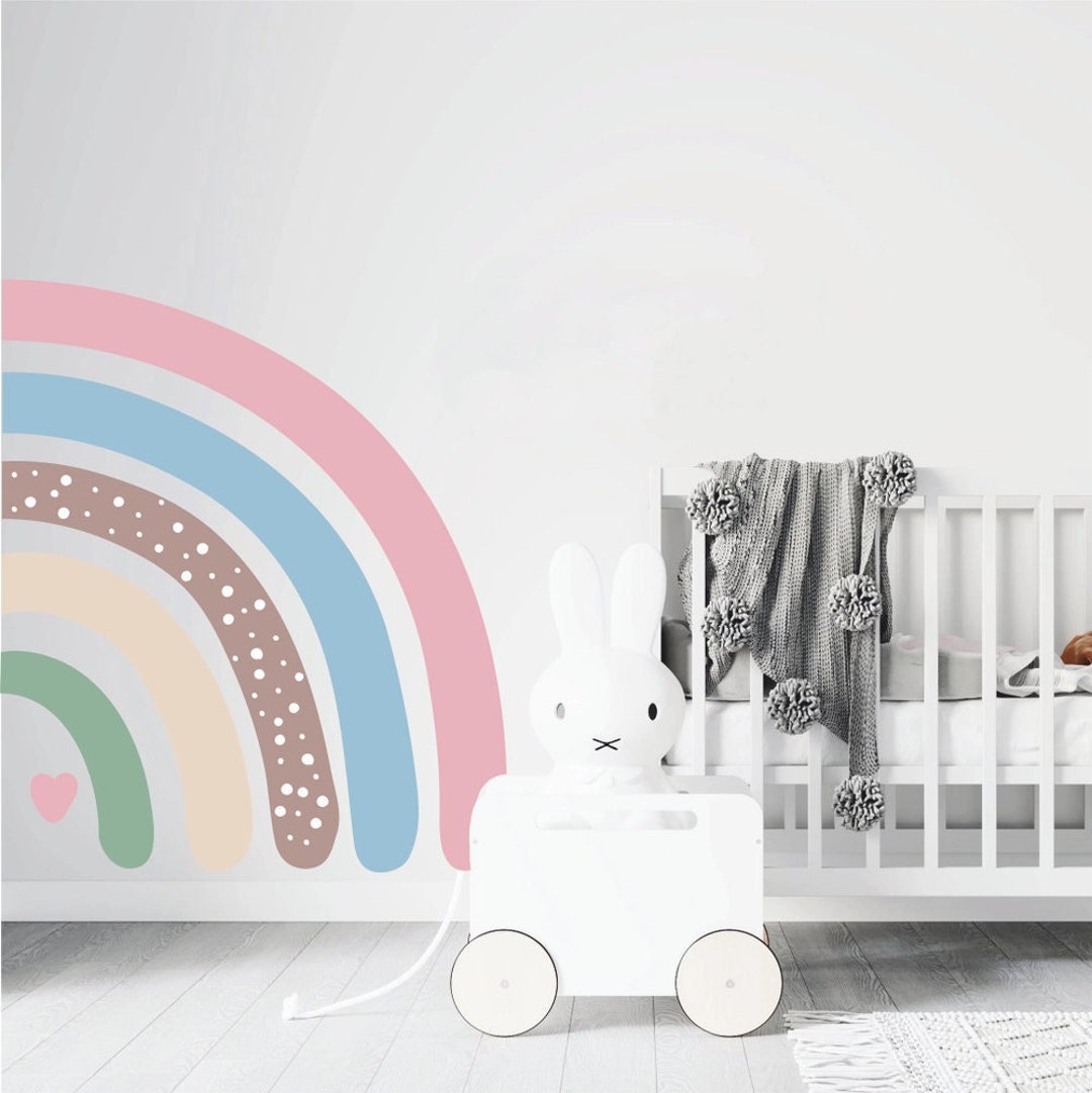 Half Rainbow Extra Large Wall Sticker, Rainbow Wall Decal, XXL Wall ...