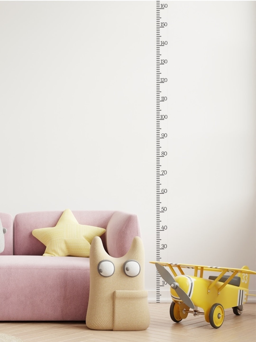 HEIGHT CHART Wall Sticker 190cm Matte Sticker Children Children ...