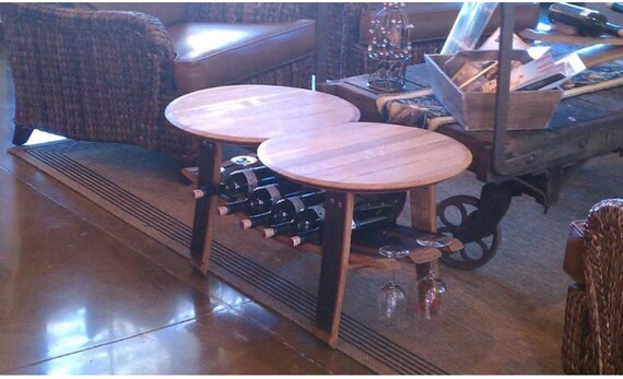 Wine Barrel Head Coffee Table | Etsy