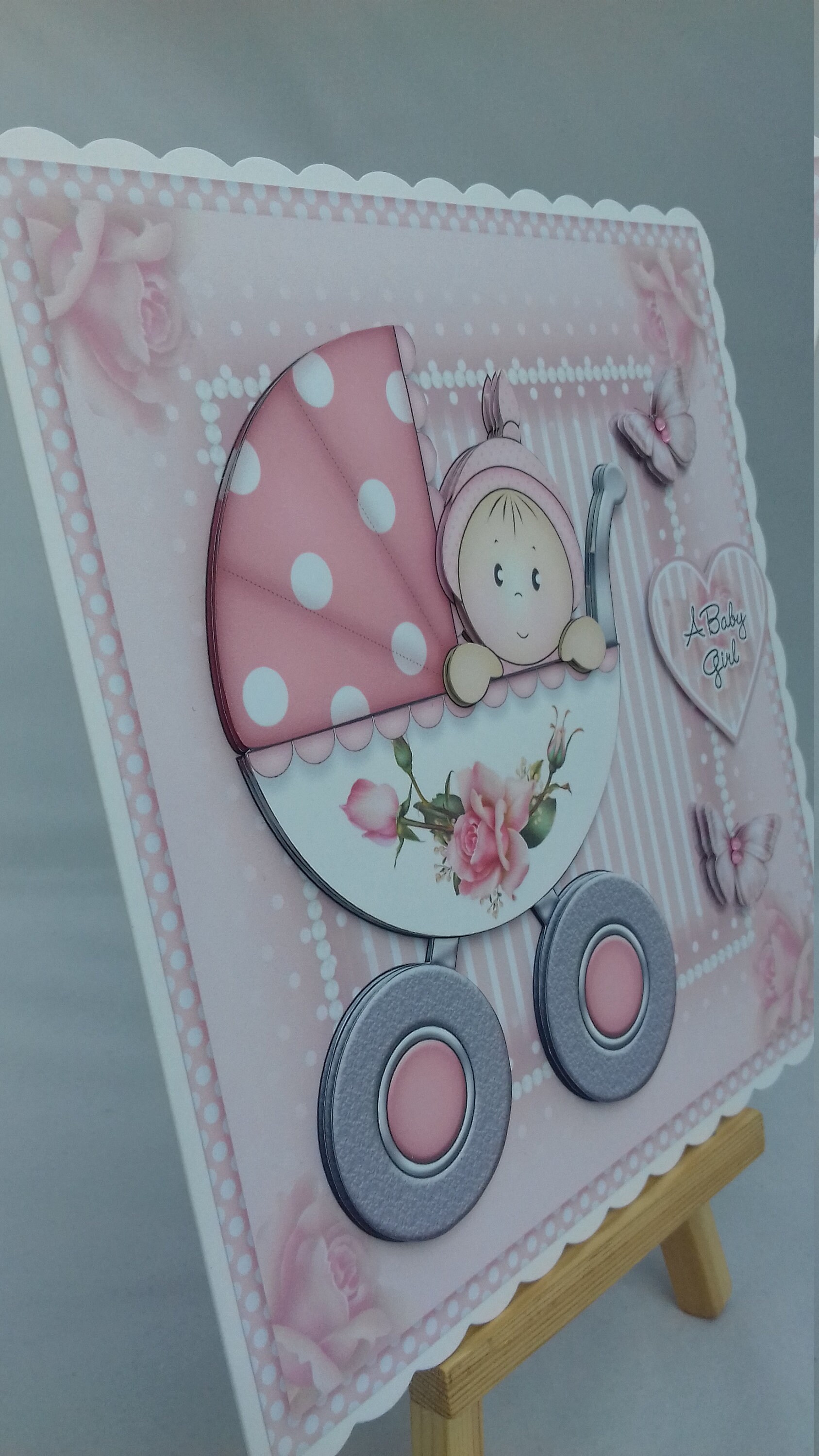 Baby Girl Card Birth Card Baby Girl Card for Baby Girl - Etsy