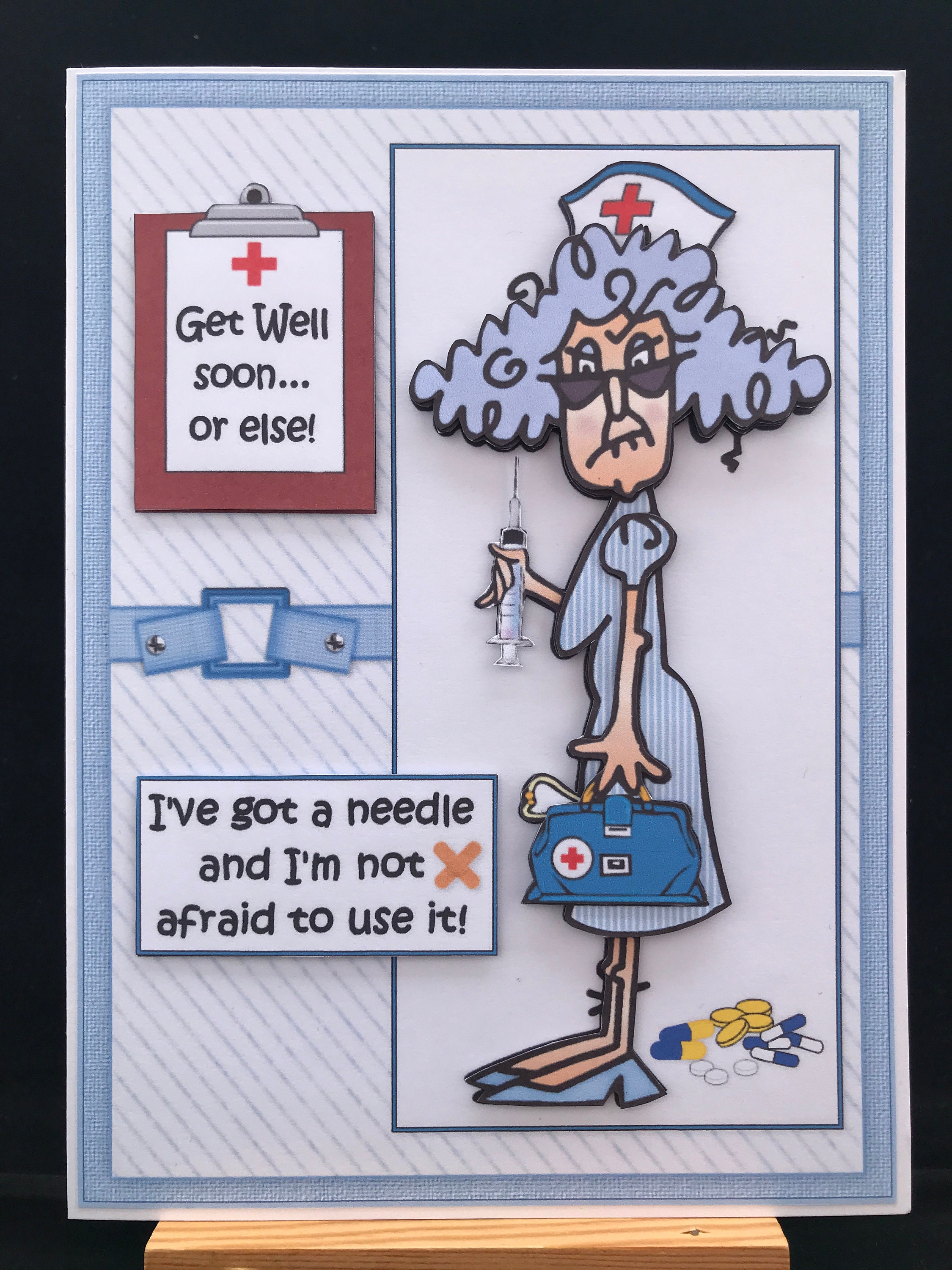 Funny Humour Get Well Card Men Male Women Female Unisex Friend - Get ...