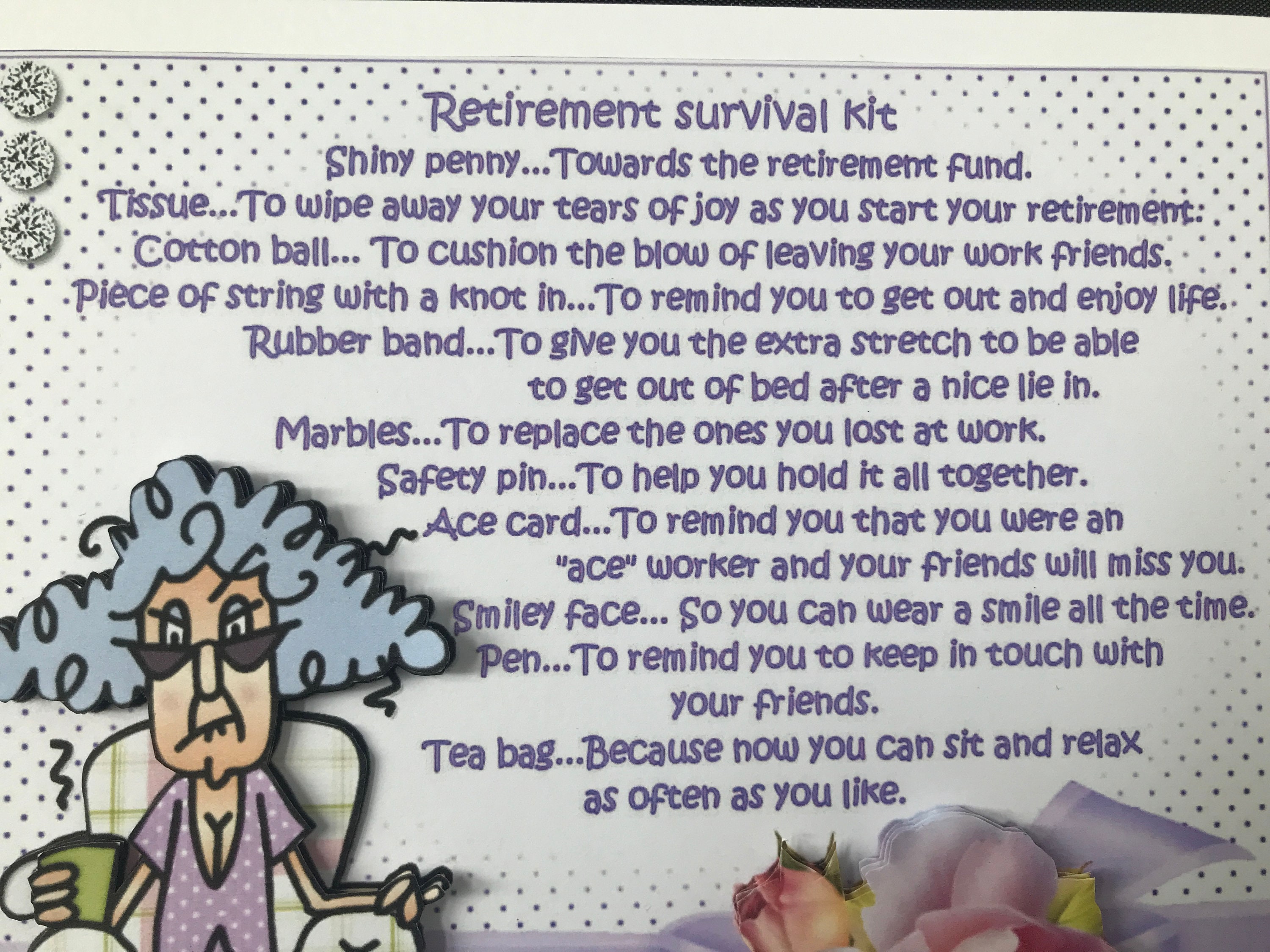 Funny Humour Retirement Card Women Female Ladies Her Open - Stella and ...