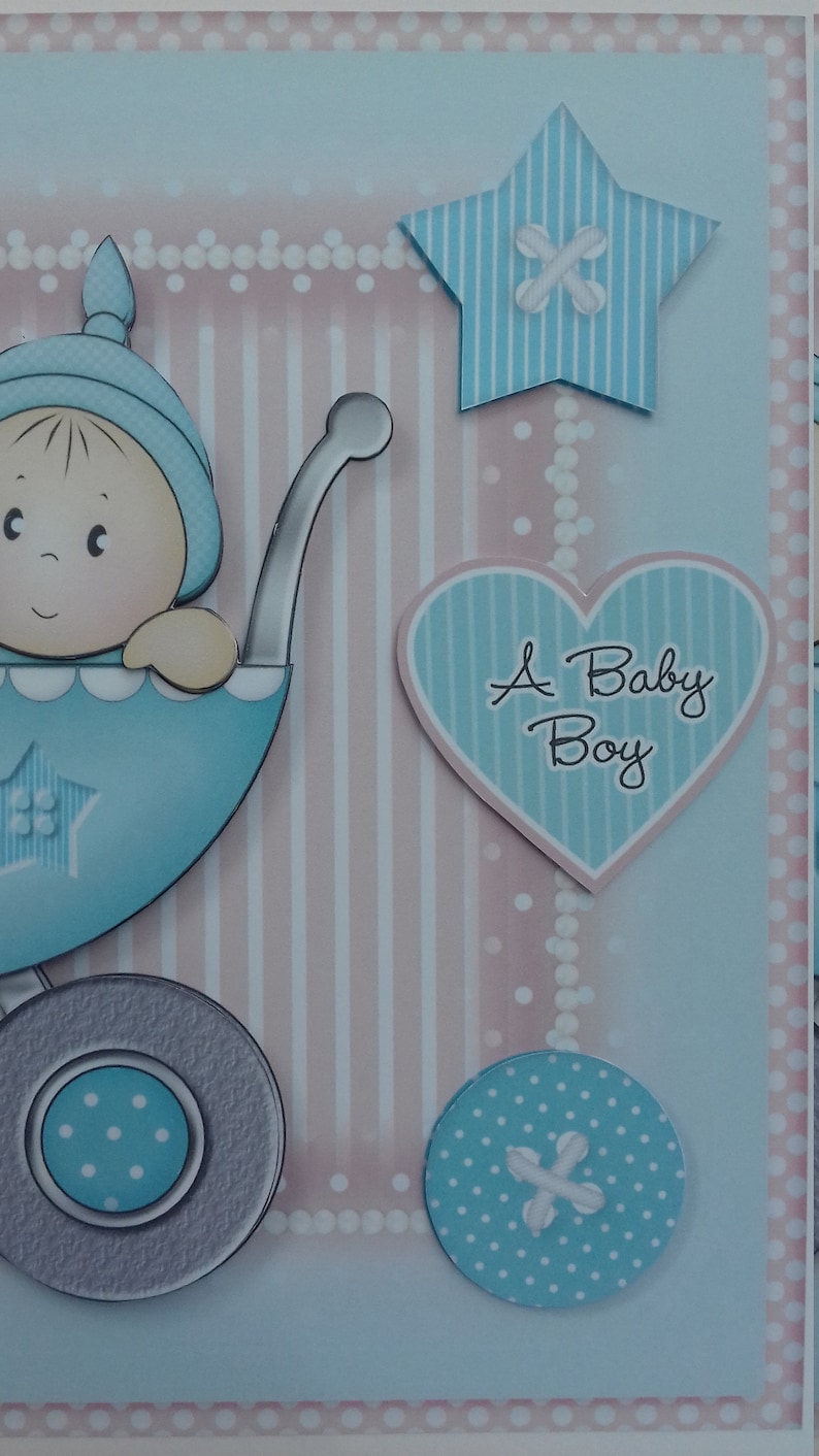 Baby Boy Card Birth Card Baby Boy New Baby Card Card for - Etsy