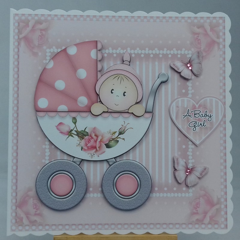 Baby Girl Card - Etsy