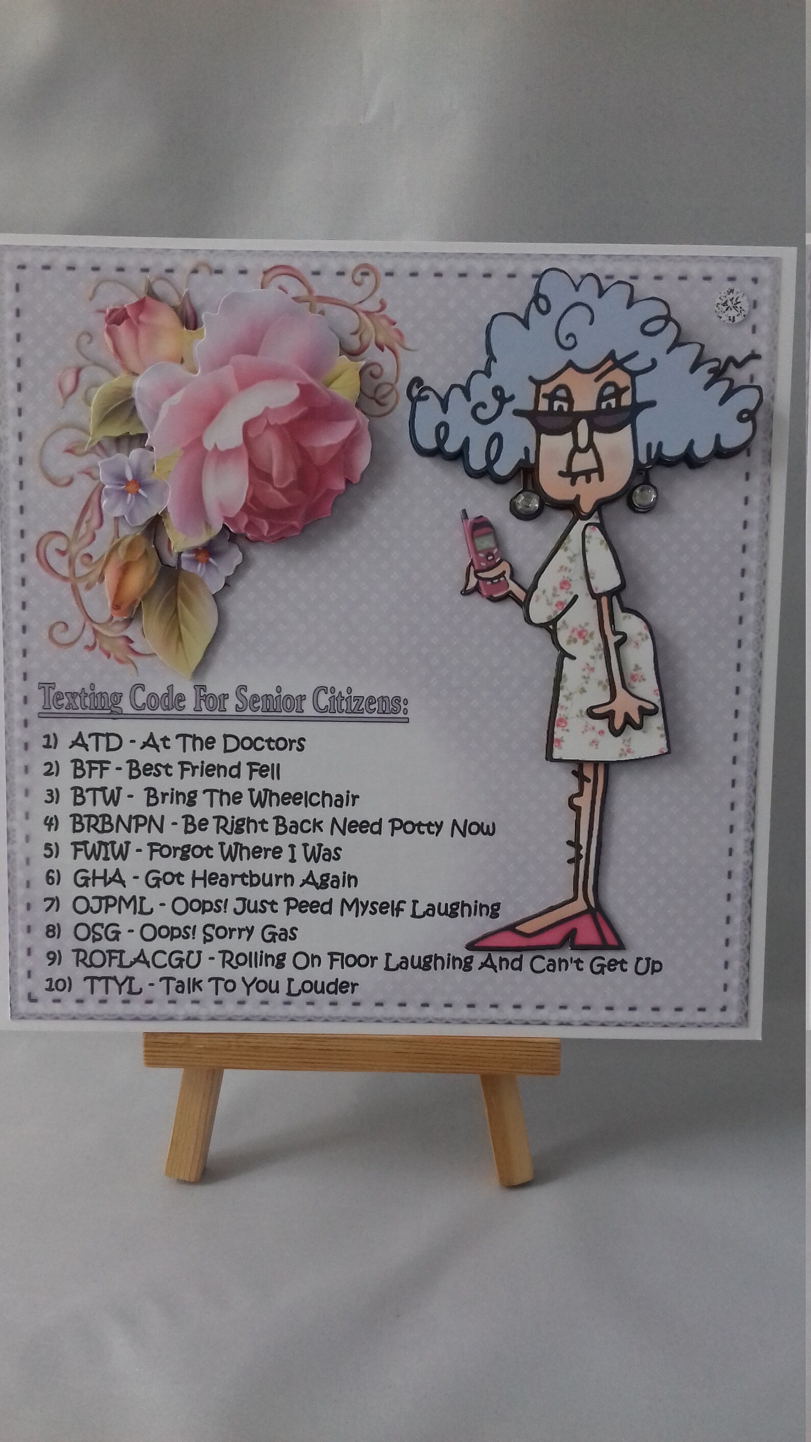 Funny Humour Birthday Card Women Female Older Her Ladies Mum Wife ...