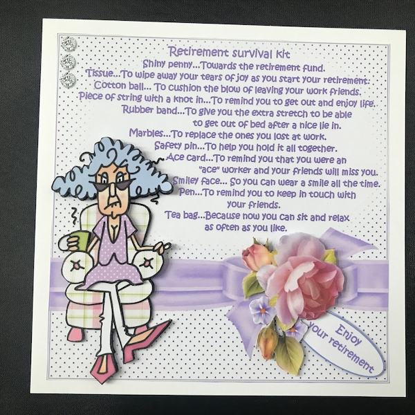 Retirement Card Ladies - Etsy