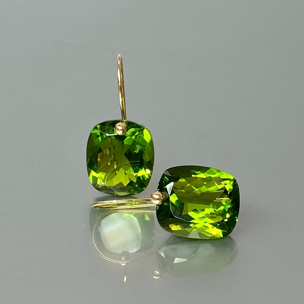 Peridot Earrings - Etsy
