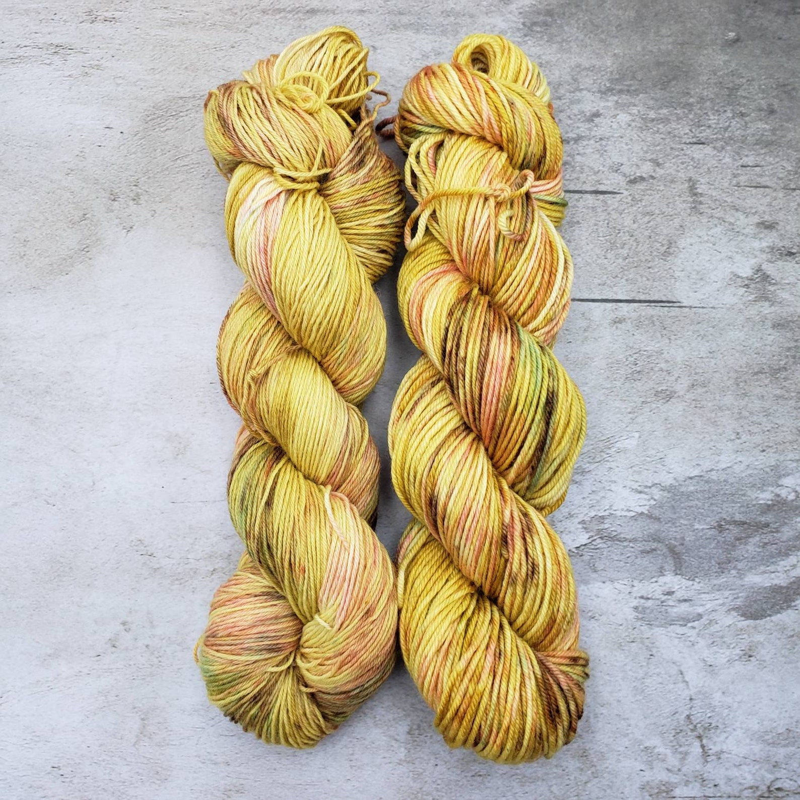 Hand Dyed Yarn in Rose Gold Patina - Etsy