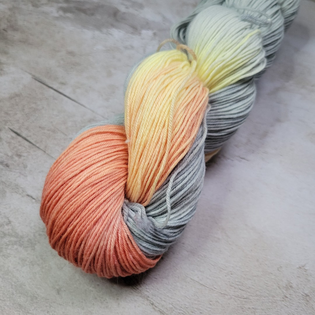 Hand Dyed Assigned Pooling Yarn in "winter Sunset" Colorway: Available ...