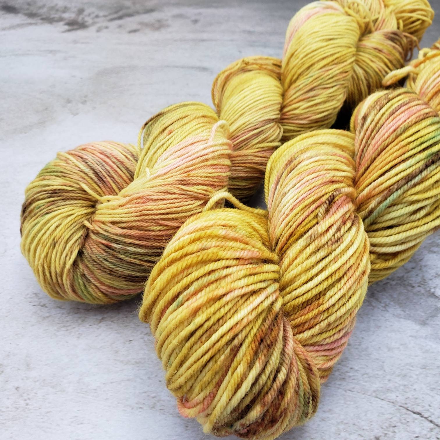 Hand Dyed Yarn in Rose Gold Patina - Etsy