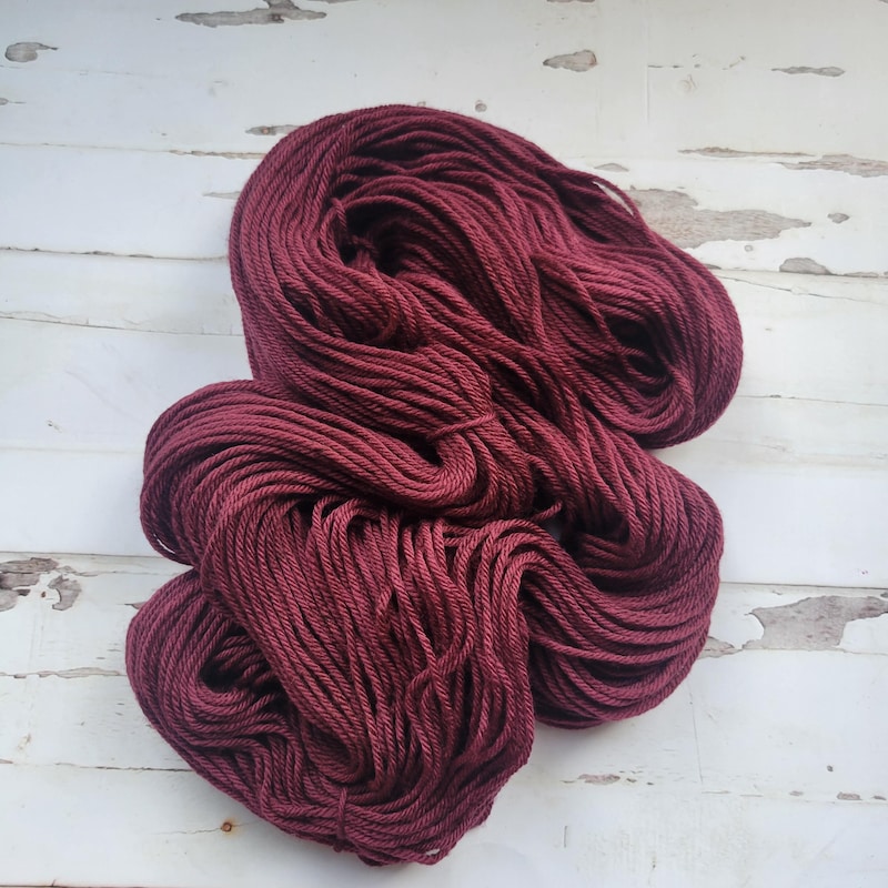 Hands Dyed Maroon Yarn - Etsy