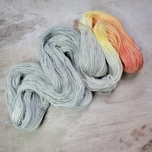 Hand Dyed Assigned Pooling Yarn in "winter Sunset" Colorway: Available ...