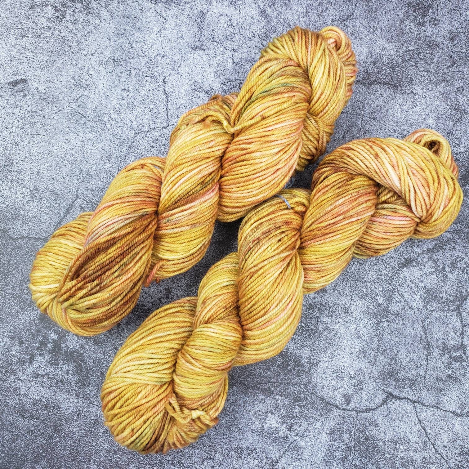 Hand Dyed Yarn in Rose Gold Patina - Etsy
