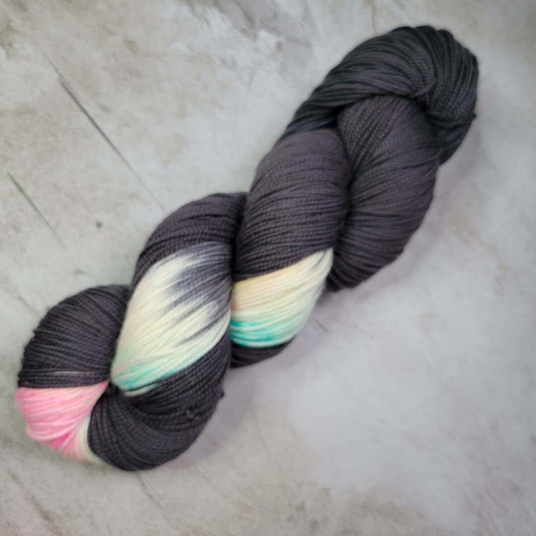Hand Dyed Assigned Pooling Yarn in gothic Unicorn Colorway: Available ...