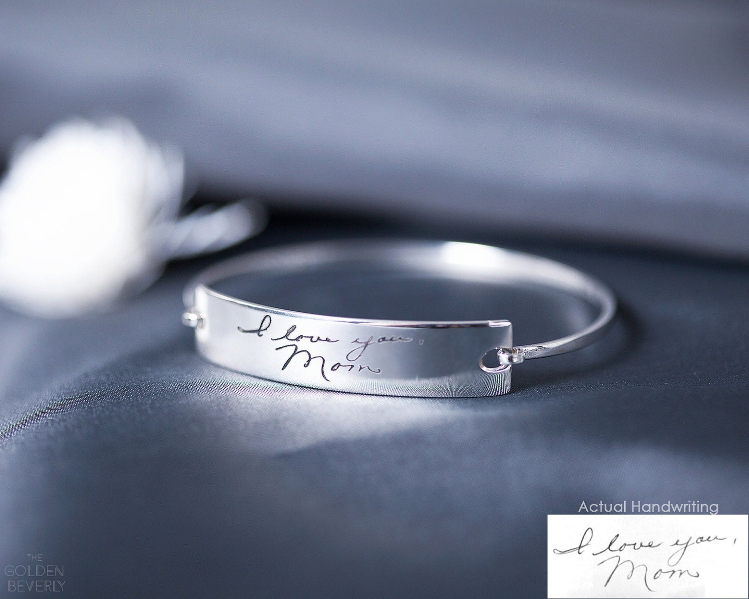 Handwriting Bracelet Bangle Custom Handwriting Bracelet | Etsy