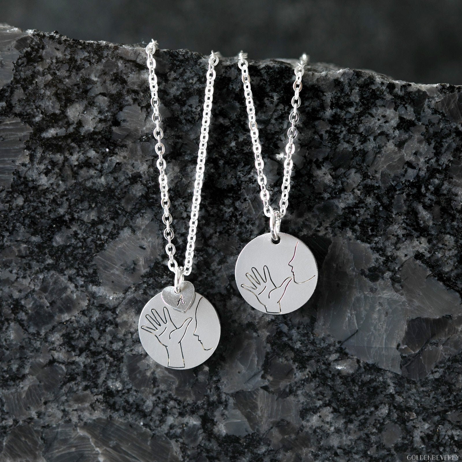 Mom Sign Language Sign Language Necklace Hand Sign - Etsy