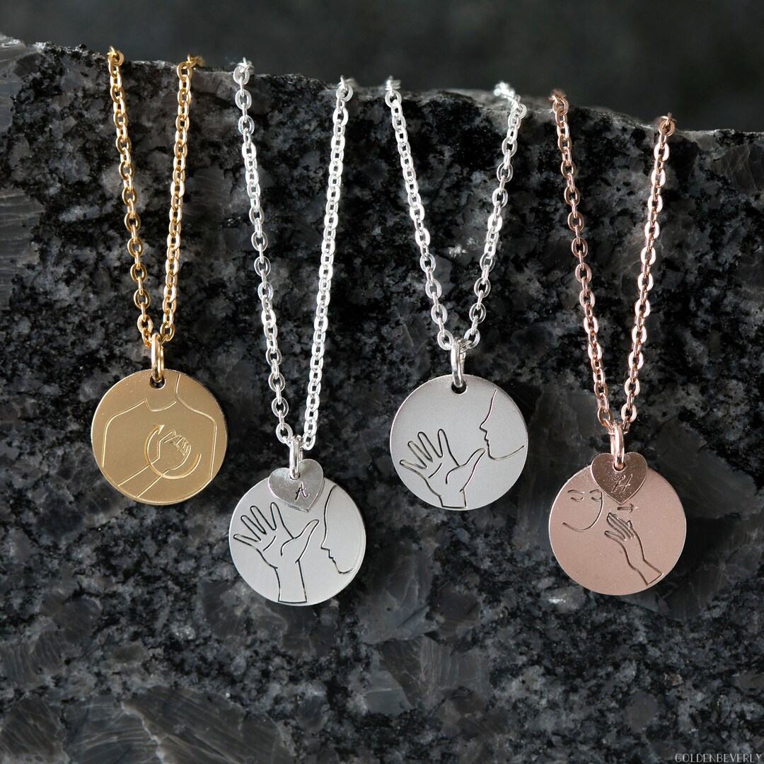 Mom Sign Language - Sign Language Necklace - Hand Sign Necklace - ASL ...