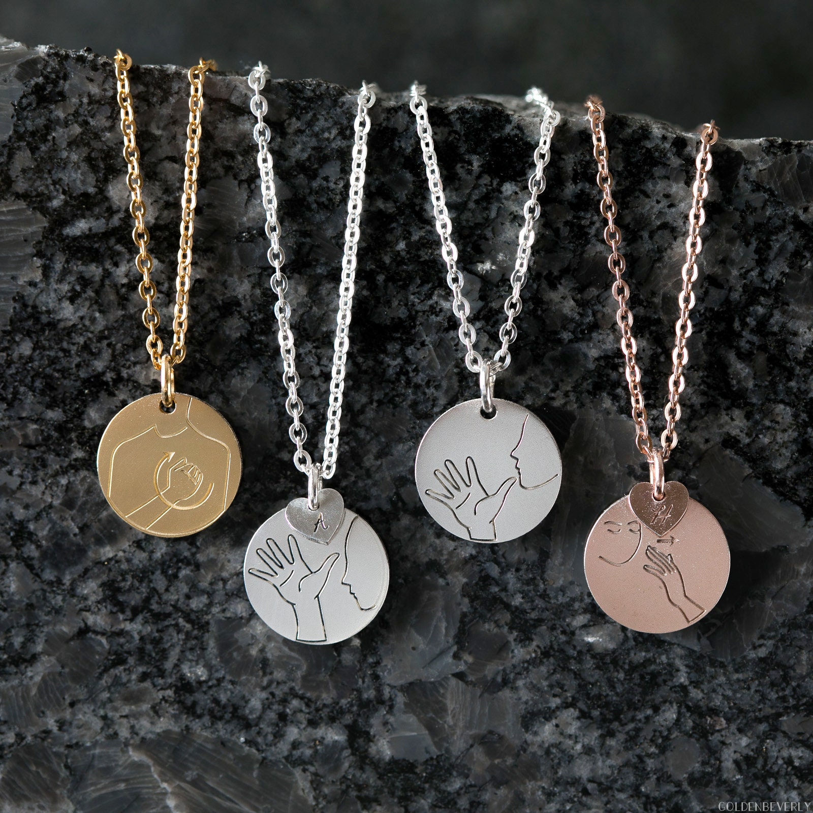 Mom Sign Language Sign Language Necklace Hand Sign - Etsy