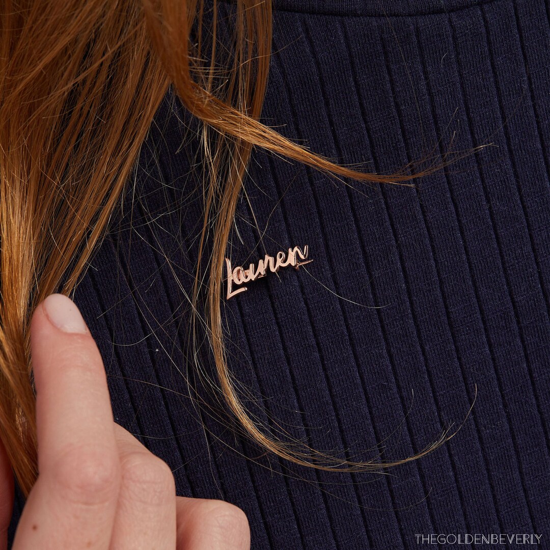 Personalized Name Lapel Pin - Personalized Pins - Personalized Jewelry ...