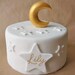 Fondant Moon and Stars Cake Topper Set Twinkle Twinkle Little - Etsy
