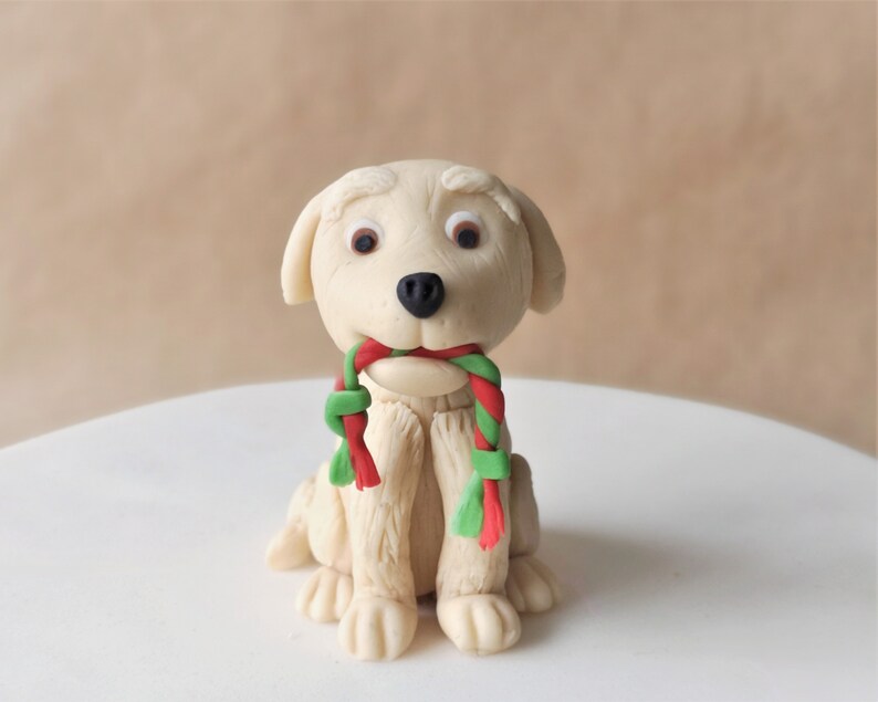 Fondant Labrador cake topper for a dog cake fondant puppy dog | Etsy