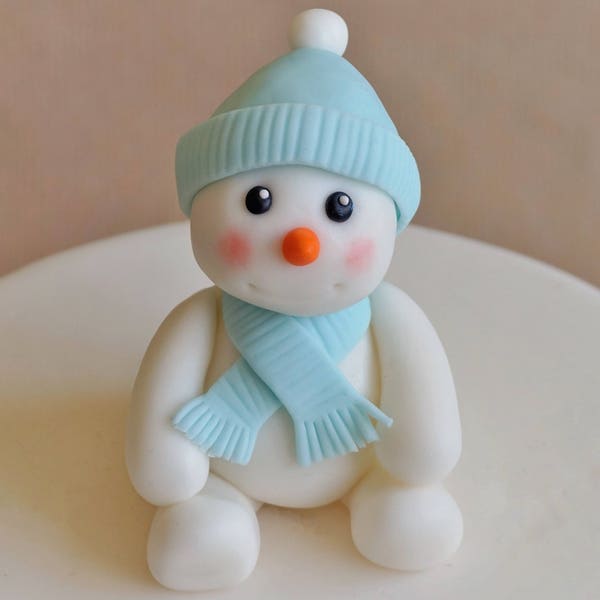 Snowman Cake Topper - Etsy