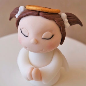 Fondant Angel Cake Topper Little Angel Figurine Christening - Etsy UK