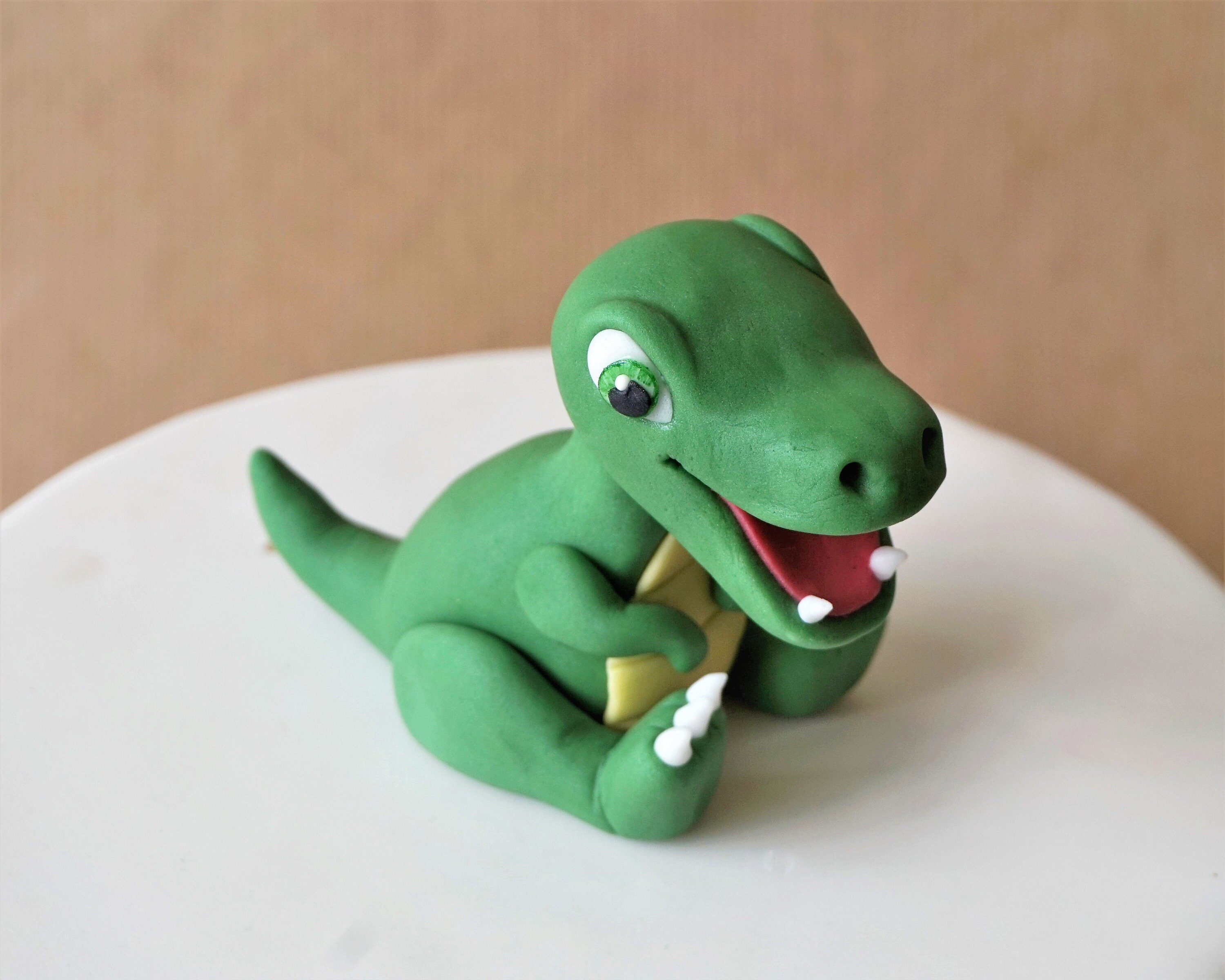 Fondant Baby Dinosaur Cake Topper for Dinosaur Birthday Party - Etsy