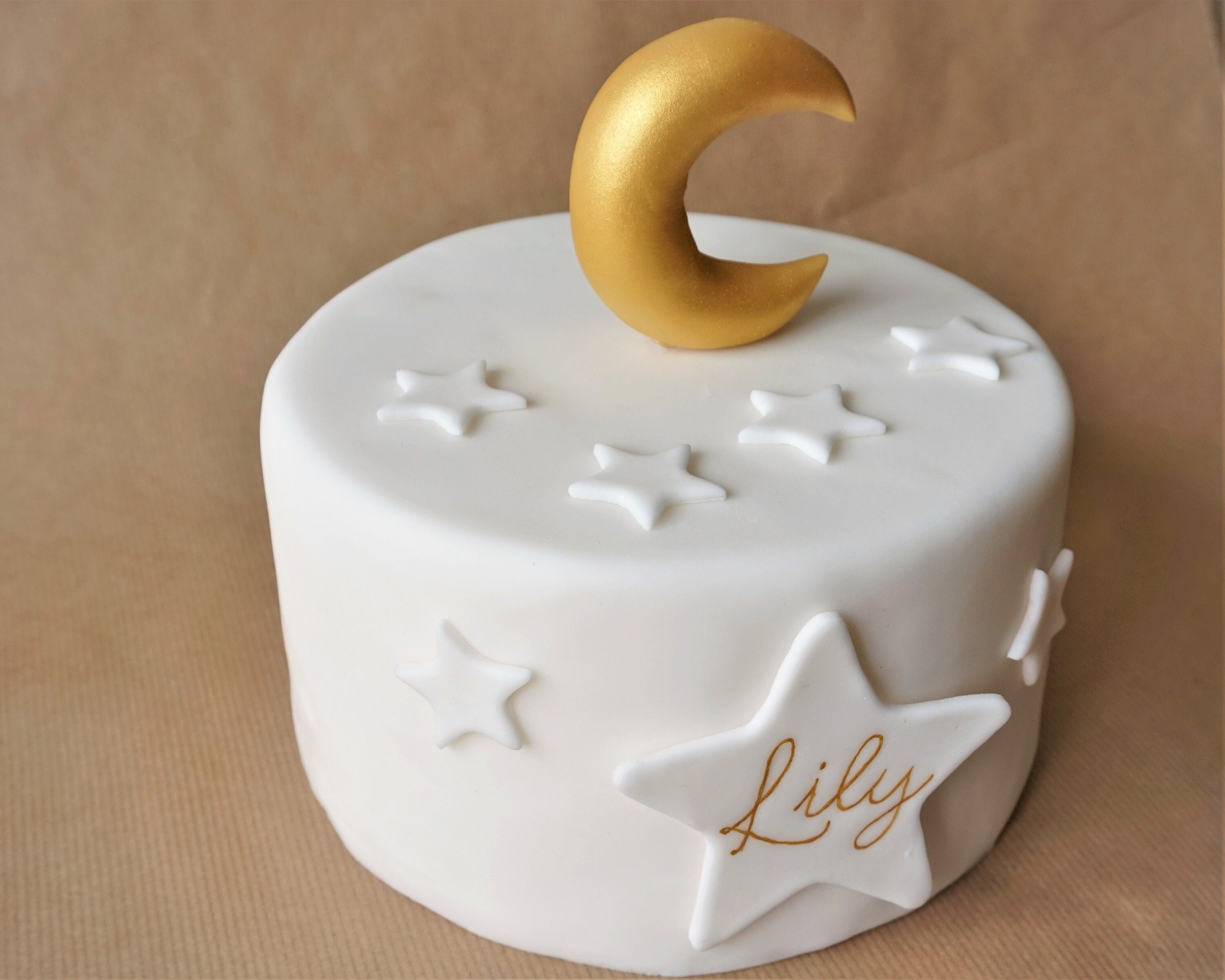 Fondant Moon and Stars Cake Topper Set Twinkle Twinkle Little | Etsy