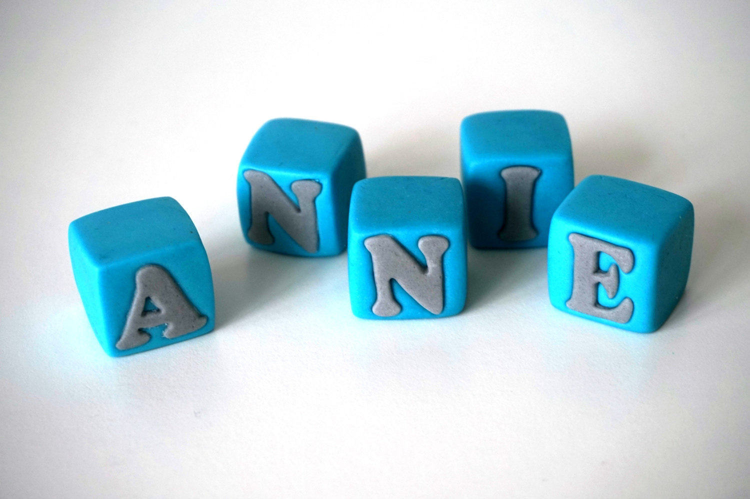 Small Fondant Baby Blocks for First Birthday Cake Custom | Etsy