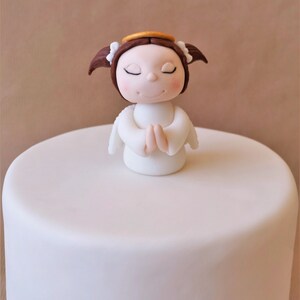 Fondant Angel Cake Topper Little Angel Figurine Christening - Etsy UK