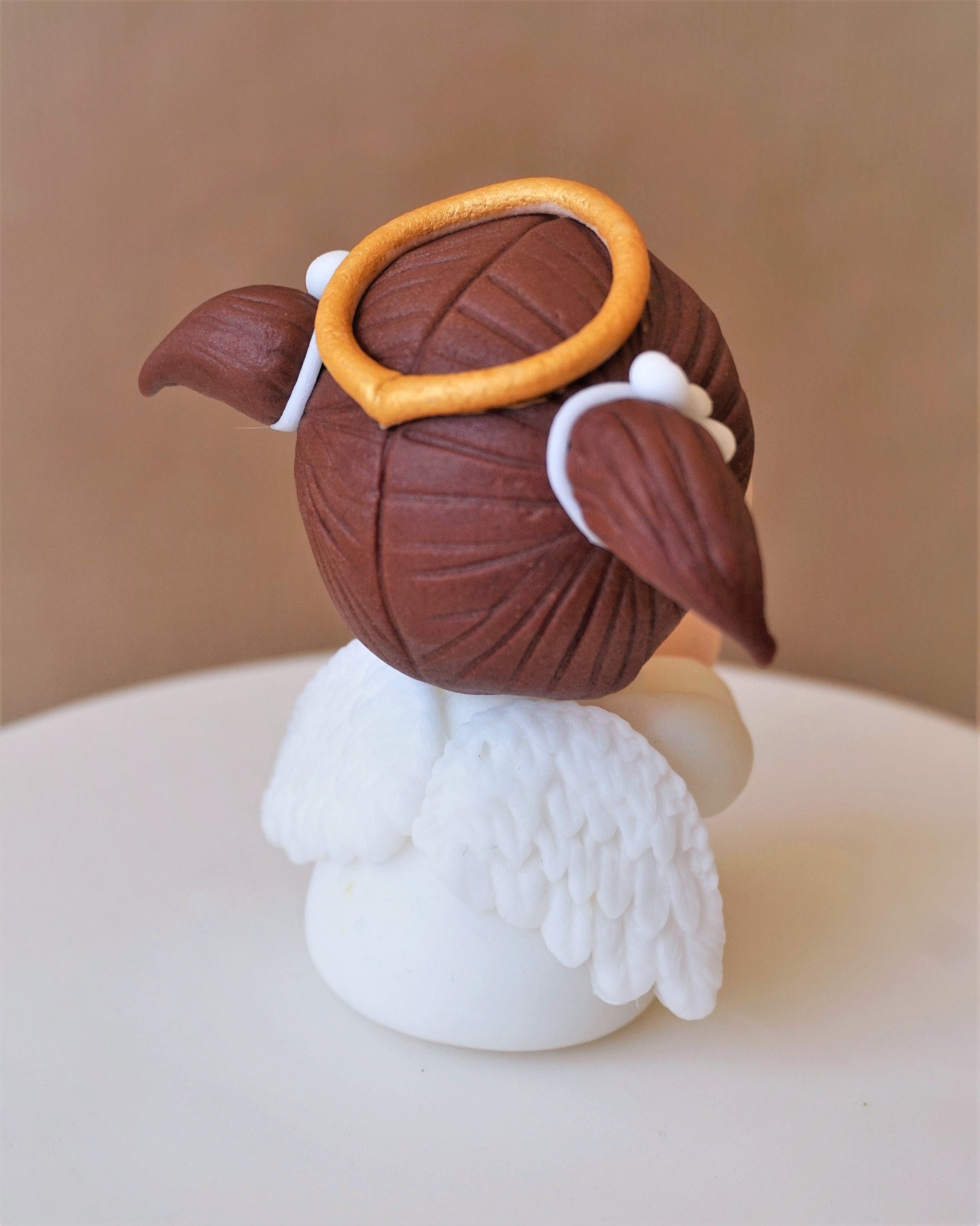 Fondant Angel Cake Topper Little Angel Figurine Christening - Etsy UK