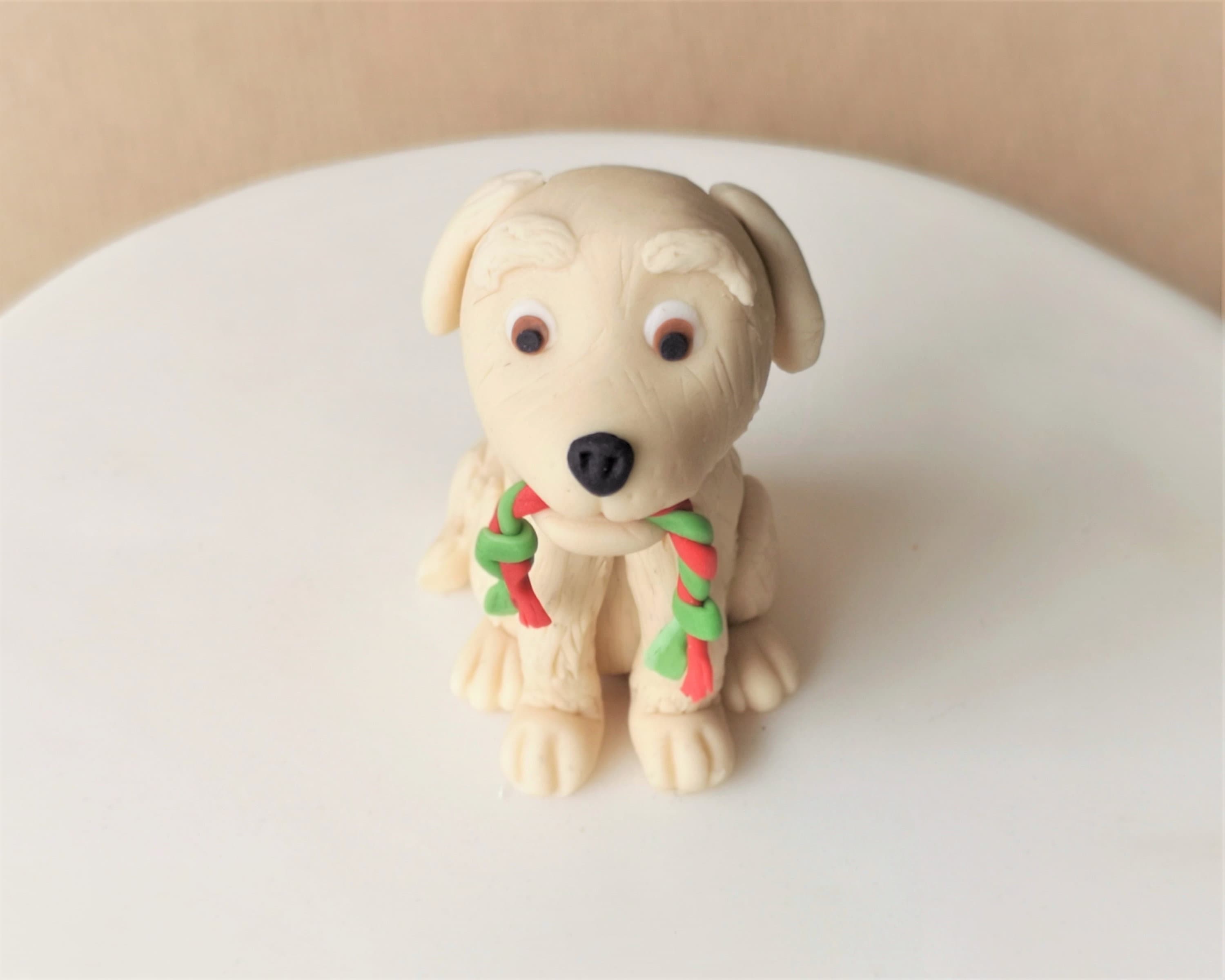 Fondant Labrador Cake Topper for a Dog Cake Fondant Puppy Dog - Etsy