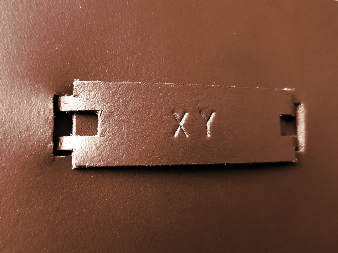 The CHARACTER Embossed Word Label Caption Letter Title - Etsy