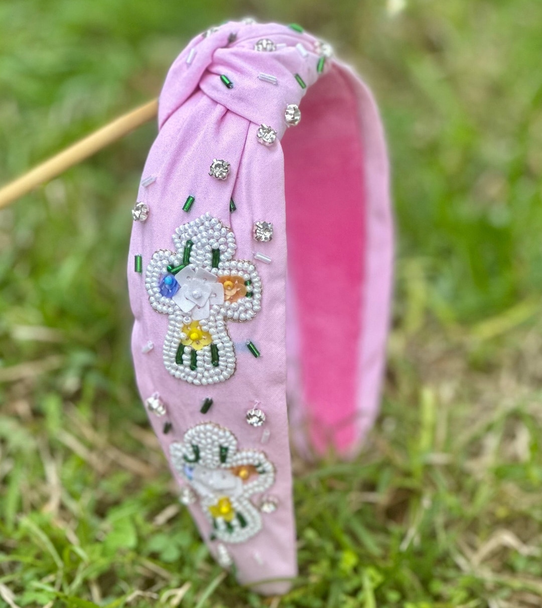 Easter Headband, Easter Knot Headband, Embellished Cross, Cross ...