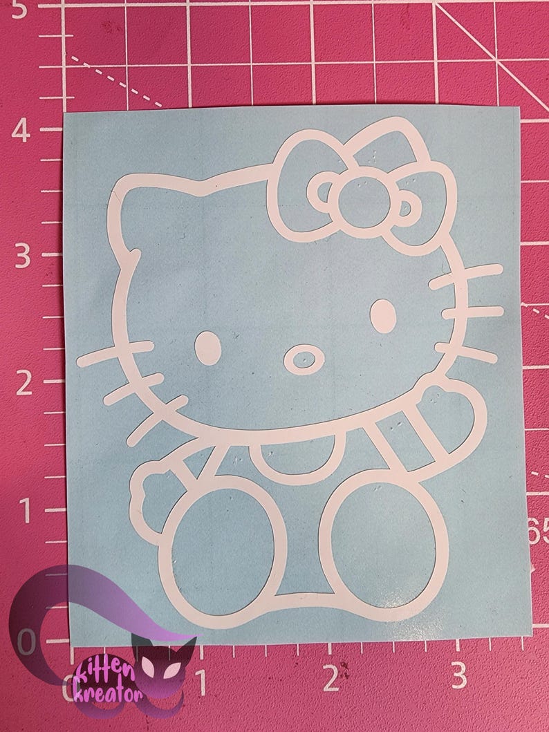Hello Kitty Vinyl Decal - Etsy