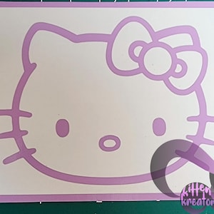 Hello Kitty Vinyl Decal - Etsy