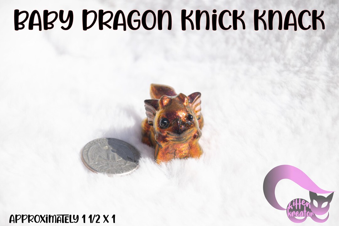 Baby Dragon Knick Knack Desk Buddy - Etsy