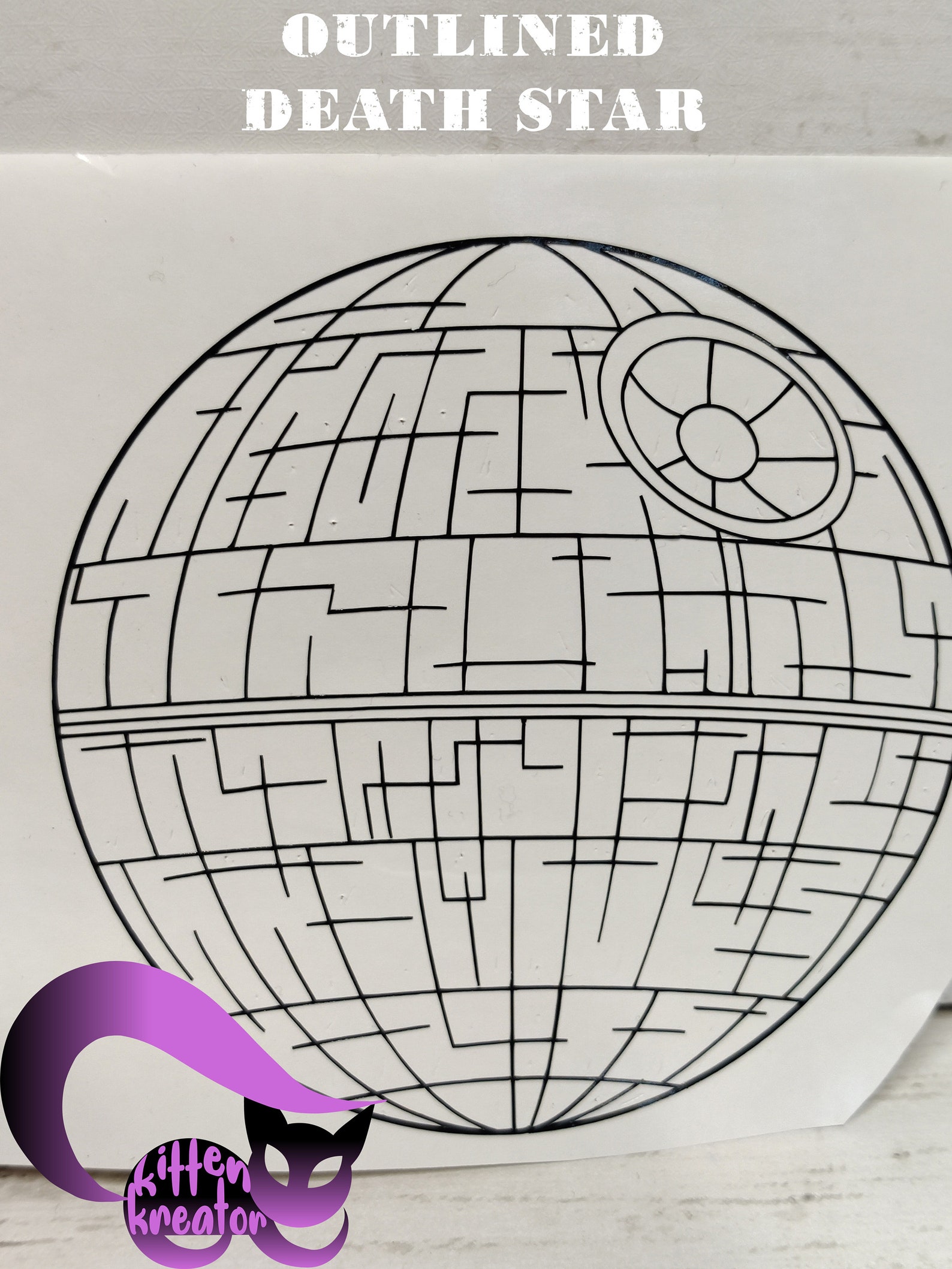 Star Wars Death Star Vinyl Decal - Etsy
