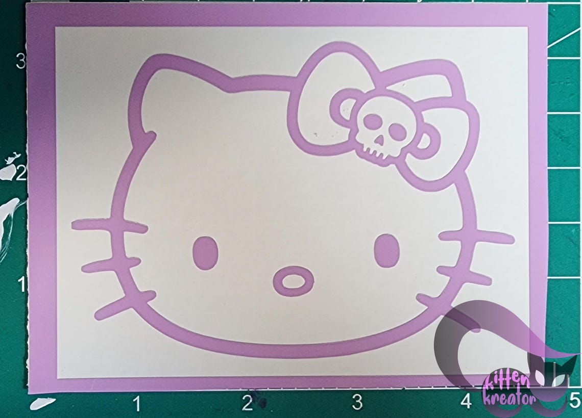 Hello Kitty Vinyl Decal - Etsy