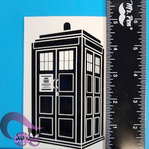 Dr Who TARDIS Vinyl Decal - Etsy
