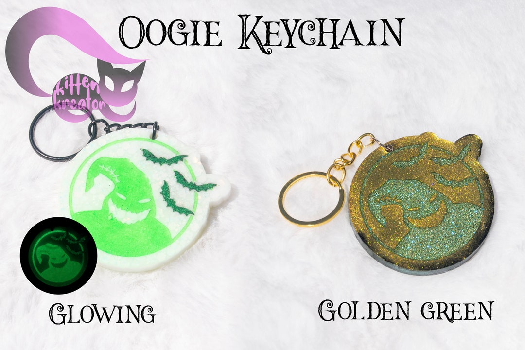 Oogie NBC Glitter Keychain - Etsy