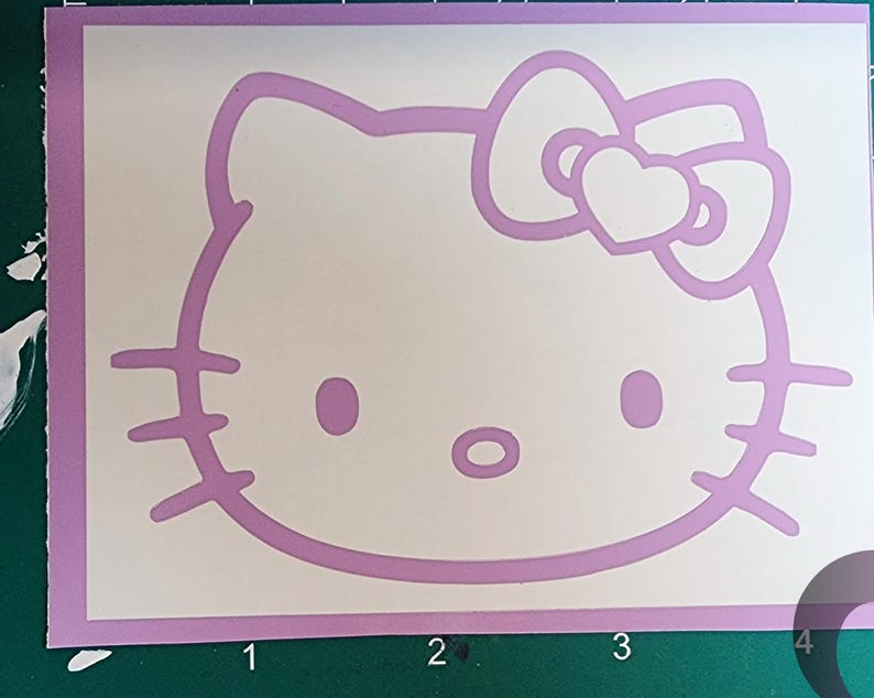 Hello Kitty Vinyl Decal - Etsy
